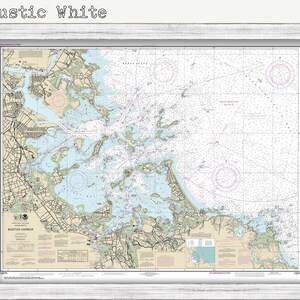 BOSTON HARBOR, Massachusetts - Nautical Chart 2018 - Etsy