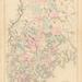 SULLIVAN Maine 1881 Map Replica or Genuine Original - Etsy
