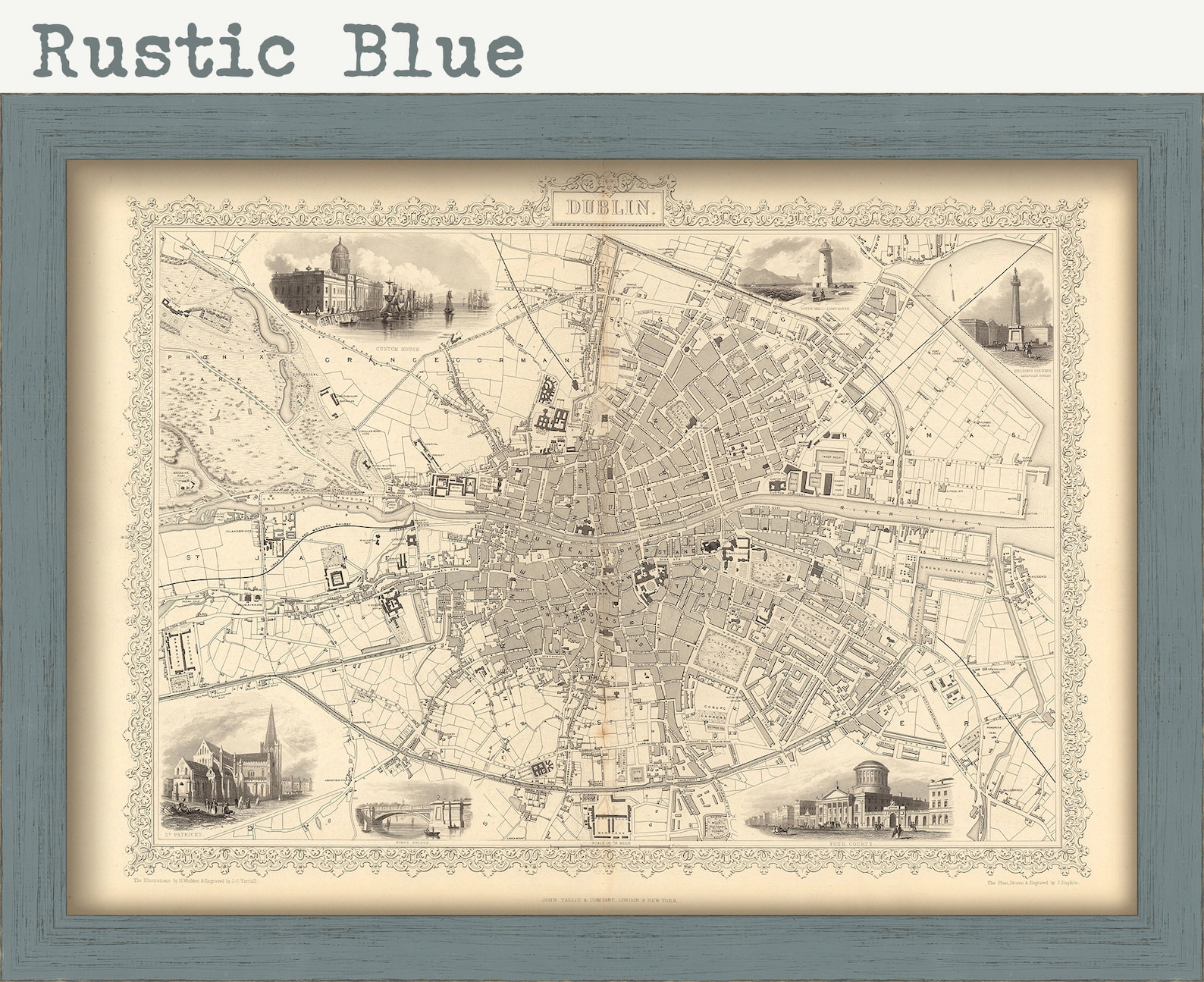 Map of DUBLIN IRELAND Published in 1951 - Etsy