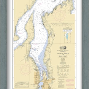 OLYMPIA HARBOR and Budd Inlet, Washington - Nautical Chart Published in ...