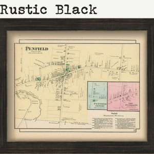 Village of PENFIELD, New York 1872 Map - Etsy