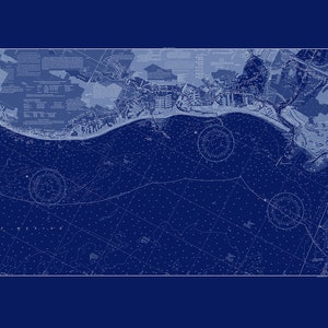 Sand Key and Treasure Island, Florida - 1998 Nautical Chart Blueprint ...