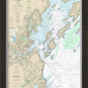 PORTLAND HARBOR, Maine - Nautical Chart 2018 - Etsy