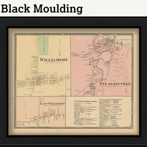 Villages of Williamson and Pultneyville, New York 1874 Map, Replica and ...