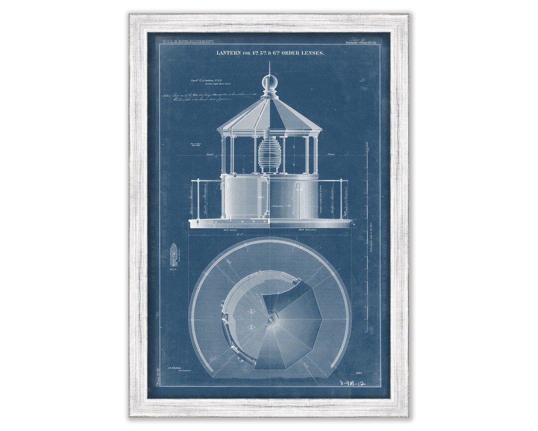 LANTERN DESIGN BLUEPRINT for 4th, 5th and 6th Order Lenses 1862 - Etsy