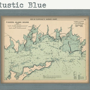Fishers Island Sound - Nautical Chart by George W. Eldridge 1901 ...