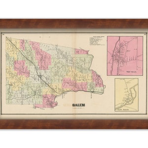 Town of SALEM, New York 1866 Map - Etsy
