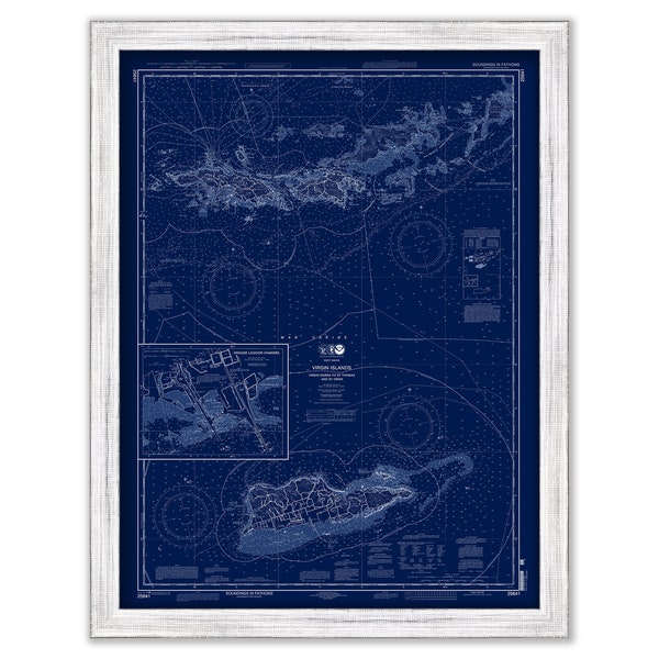 Virgin Islands Nautical Chart - Etsy