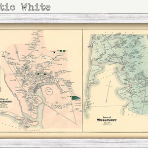 WELLFLEET Town and Village, Massachusetts 1880 Map - Etsy