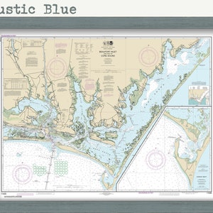 BEAUFORT INLET, North Carolina - 2015 Nautical Chart - Etsy