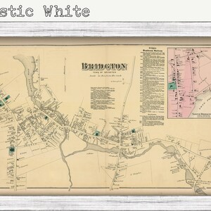 BRIDGTON, Maine 1871 Map, Replica or Genuine ORIGINAL - Etsy