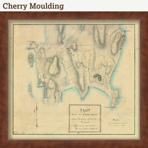 MIDDLETOWN, Rhode Island - Circa 1700s Map - Etsy