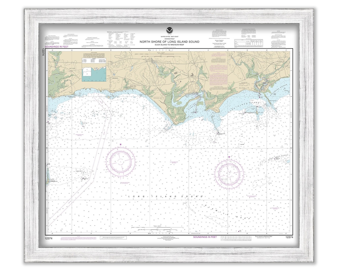 CLINTON, MADISON and WESTBROOK, Connecticut - Nautical Chart Published ...