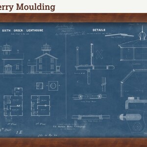 EDIZ HOOK LIGHTHOUSE, Port Angeles, Washington - Blueprint Drawing and ...