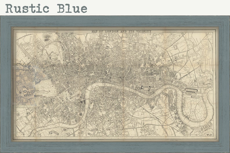 LONDON ENGLAND 1851 MAP - Etsy