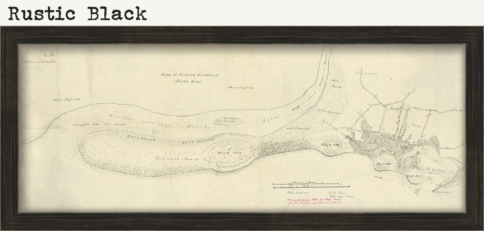 Scituate Harbor and North River, Massachusetts - Chart Published in ...