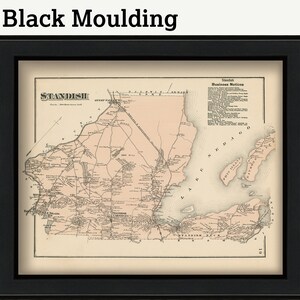 STANDISH, Maine 1871 Map, Replica or Genuine ORIGINAL - Etsy