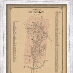 Mount Joy, Pennsylvania 1875 Map Replica or GENUINE ORIGINAL - Etsy