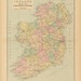 MAP of IRELAND 1901 Replica or Genuine Original - Etsy
