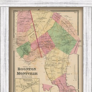 Towns of BOONTON and MONTVILLE, Morris County, New Jersey 1868 ...