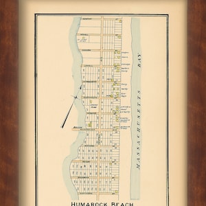 HUMAROCK, SCITUATE, Massachusetts - 1903 Map - Etsy