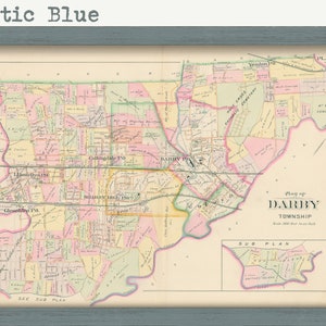DARBY, Pennsylvania - 1892 Map - Etsy