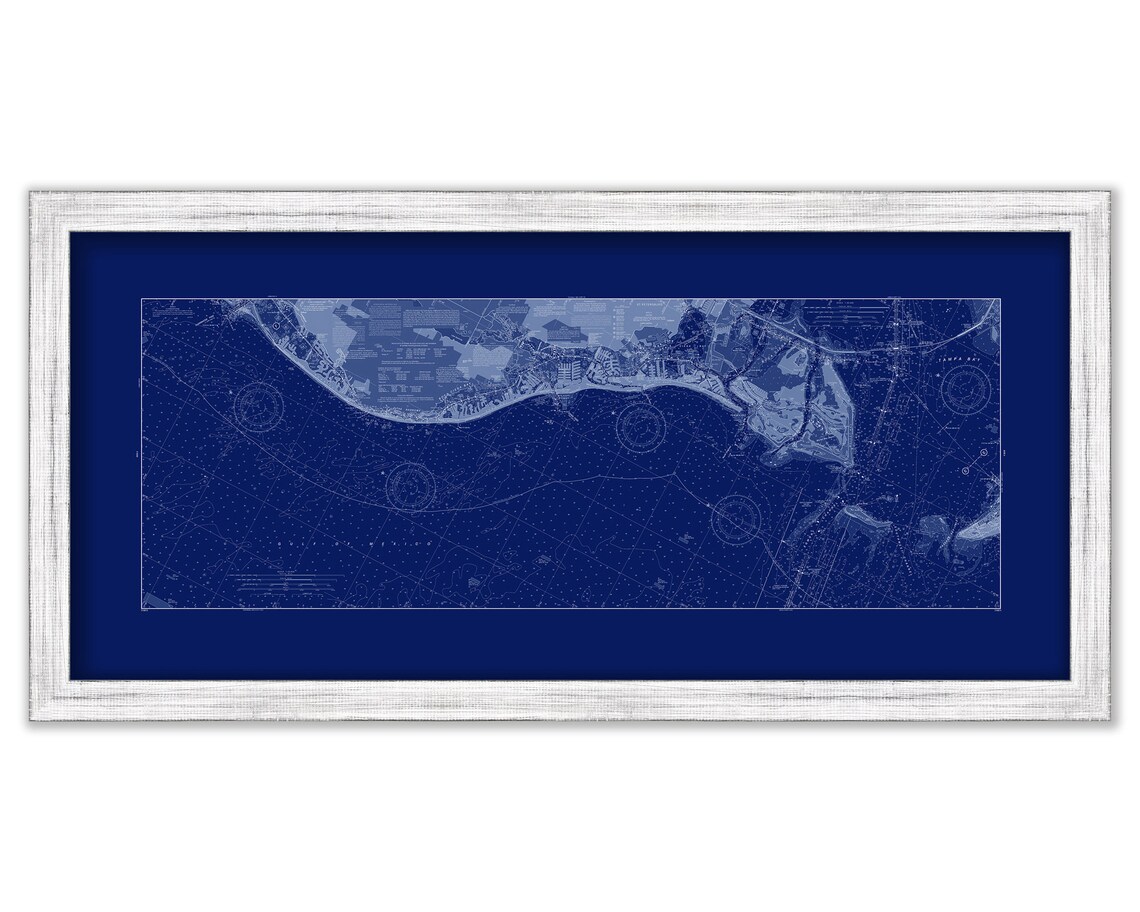 Sand Key and Treasure Island Florida 1998 Nautical Chart | Etsy