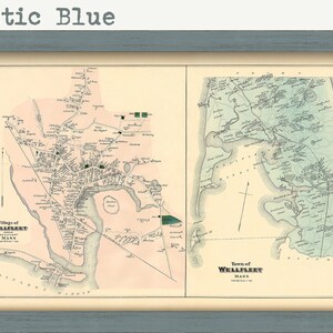 WELLFLEET Town and Village, Massachusetts 1880 Map - Etsy