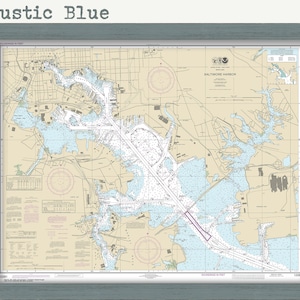 BALTIMORE HARBOR, Maryland 2018 Nautical Chart - Etsy