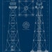 Marblehead Light Tower Blue Print - Drawing and Plan of the Lighthouse ...