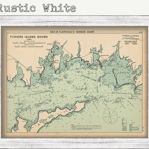 Fishers Island Sound - Nautical Chart by George W. Eldridge 1901 ...