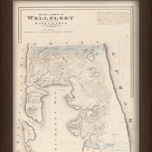 Wellfleet, Massachusetts 1831 Map - Etsy
