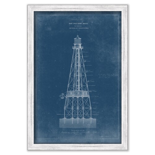 ALLIGATOR REEF LIGHT Florida Blueprint Drawing and Plan of - Etsy