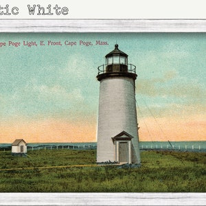 CAPE POGE LIGHTHOUSE, Martha's Vineyard, Massachusetts - 1920s Print - Etsy
