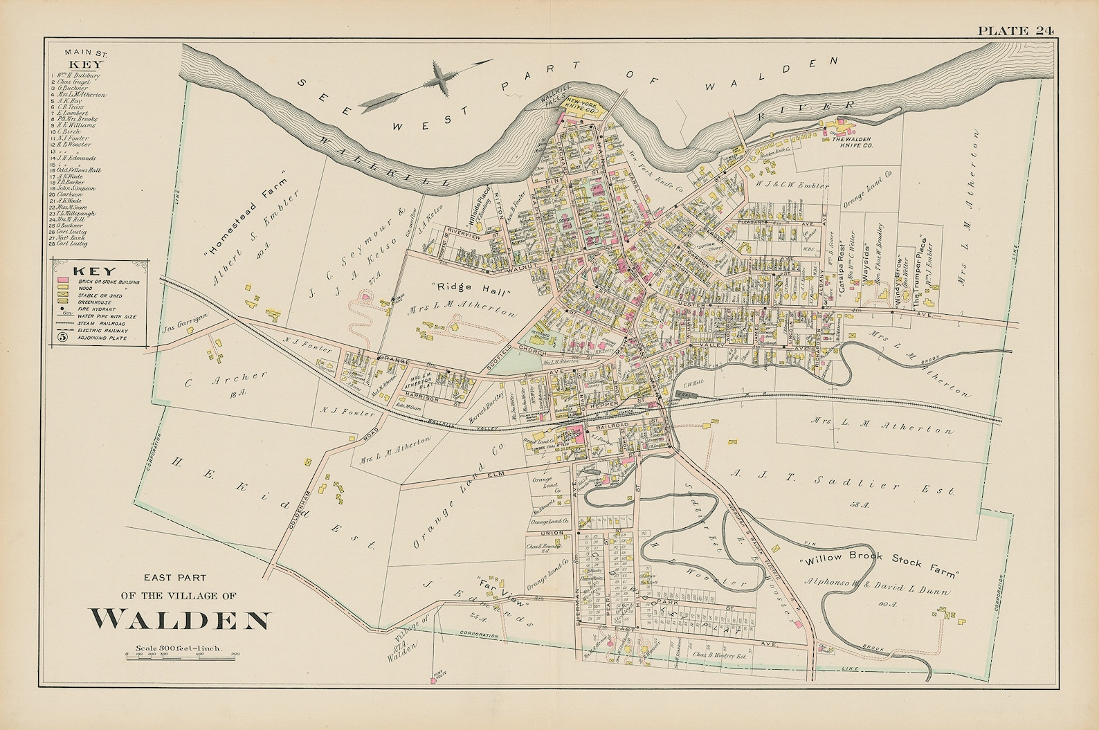 Village of WALDEN New York 1903 Map Replica or Genuine - Etsy