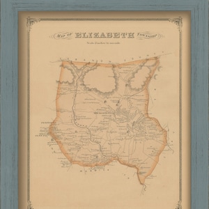 ELIZABETH, Pennsylvania 1875 Map - Replica or GENUINE ORIGINAL - Etsy