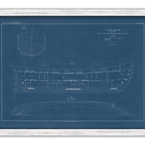 NANTUCKET LIGHTSHIP - Blueprint Drawing and Plan of the Lightship 1855 ...
