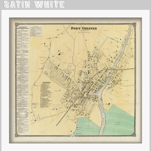 Village of PORT CHESTER, New York 1868 Map - Etsy