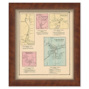 CHEPACHET, Rhode Island 1870 Map - Etsy