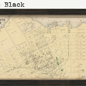 Whitestone Village, Flushing, New York 1873 Map, Replica and GENUINE ...