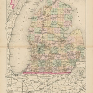 GRAND RAPIDS, Michigan 1873 Map - Replica or Genuine Original - Etsy