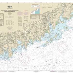 STAMFORD, NORWALK and SAUGATUCK, Connecticut - Nautical Chart Published ...
