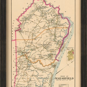 MARSHFIELD, Massachusetts - 1903 Map - Etsy