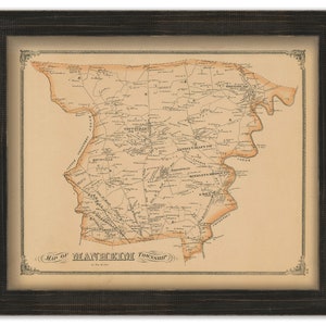 MANHEIM, Pennsylvania 1875 Map - Replica or GENUINE ORIGINAL - Etsy