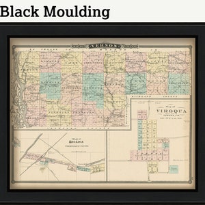 VERNON COUNTY, Wisconsin 1878 Map, Replica or Genuine Original - Etsy