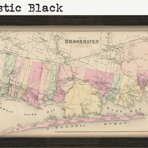 Brookhaven and Fire Island, New York 1873 Map, Replica and GENUINE ...