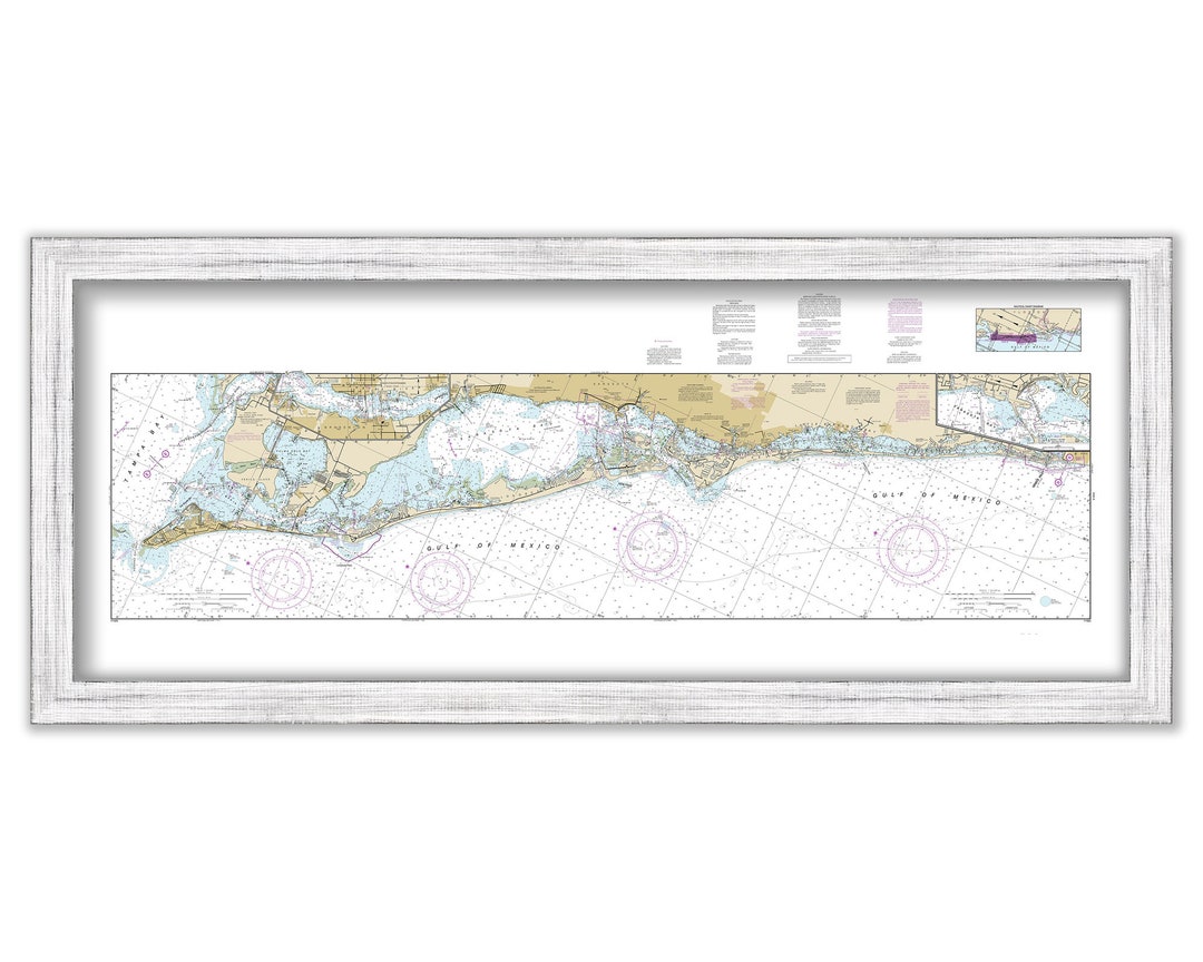 ANNA MARIA ISLAND, to Venice Inlet, Florida - 2017 Nautical Chart - Etsy
