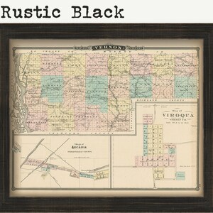 VERNON COUNTY, Wisconsin 1878 Map, Replica or Genuine Original - Etsy