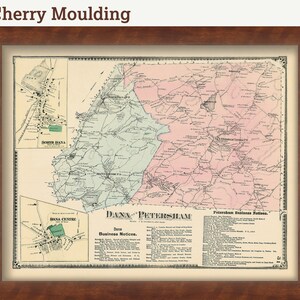 Towns of DANA and PETERSHAM, Massachusetts 1870 Maps - Etsy