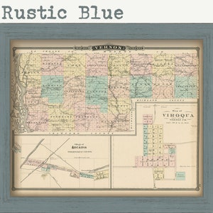 VERNON COUNTY, Wisconsin 1878 Map, Replica or Genuine Original - Etsy